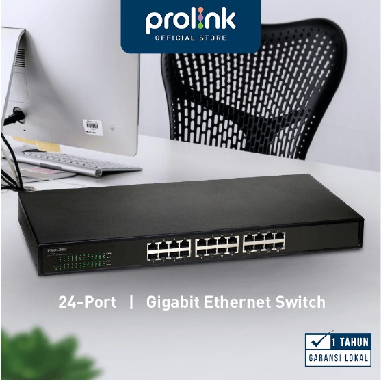 Jual PROLiNK Switch 24 Port Gigabit Ethernet PSG2402-1 | Shopee Indonesia