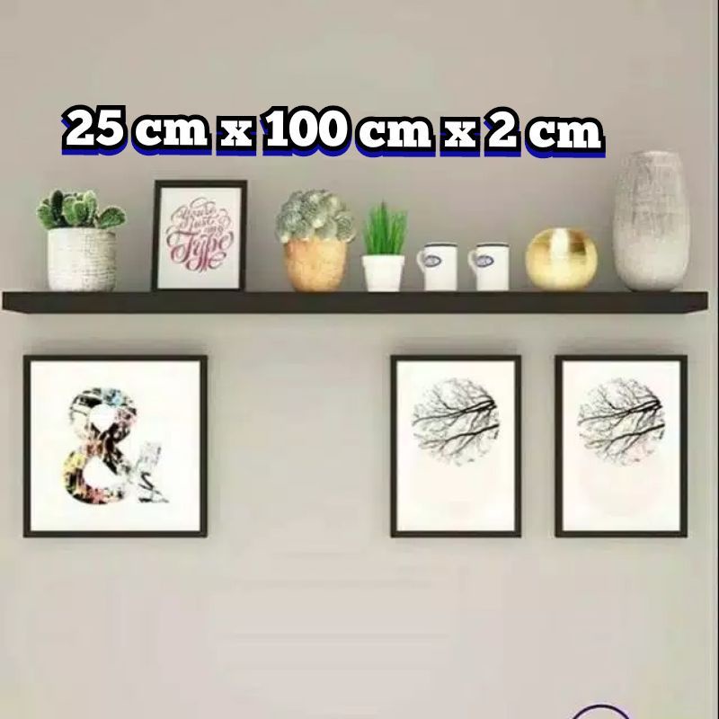 Jual rak ambalan 100/80 /70 /60/50/40/30 x 25 x 2 ( 1 pcs ) | Shopee ...