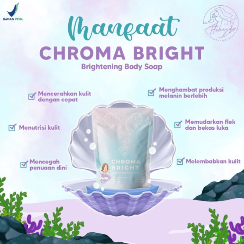Jual Chroma BrightBrightening body soap by Flohera | Shopee Indonesia