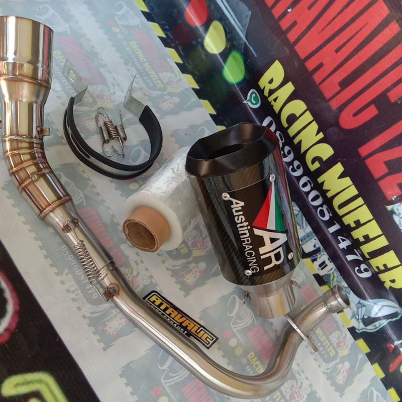 Jual knalpot racing AR Austin racing PNP Vario 110 Vario 125 beat Vario ...