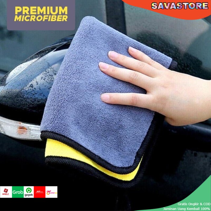 Jual Kain Lap Microfiber Premium Tebal dan Berpori-pori Anti Goresan | Shopee Indonesia