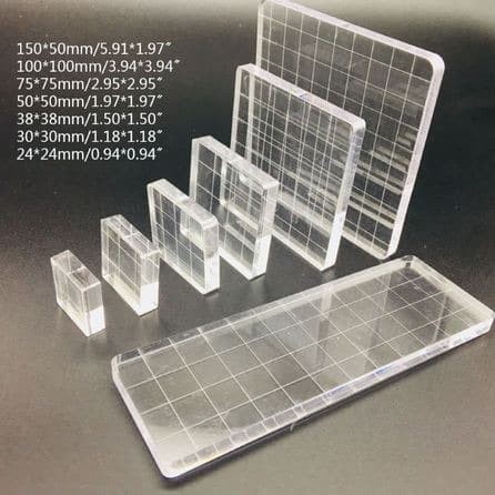 Jual Alas Stempel Transparan - 7 Shape Acrylic Stamp Block Ver 2 (1pc ...
