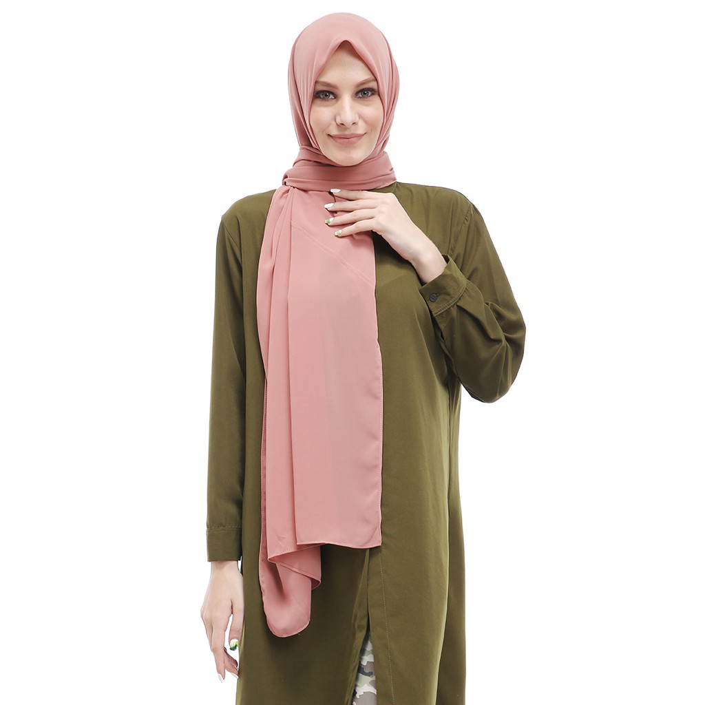 Jual Sakilah Hijab Pashmina Ceruty Baby Doll Wanita Polos Relaxed Fit - Dusty Pink | Shopee ...