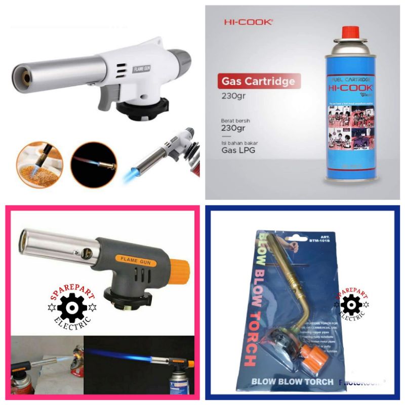 Jual FLAME GUN / KEPALA GAS BLOW TORCH / ALAT BAKAR MULTI MODEL ...