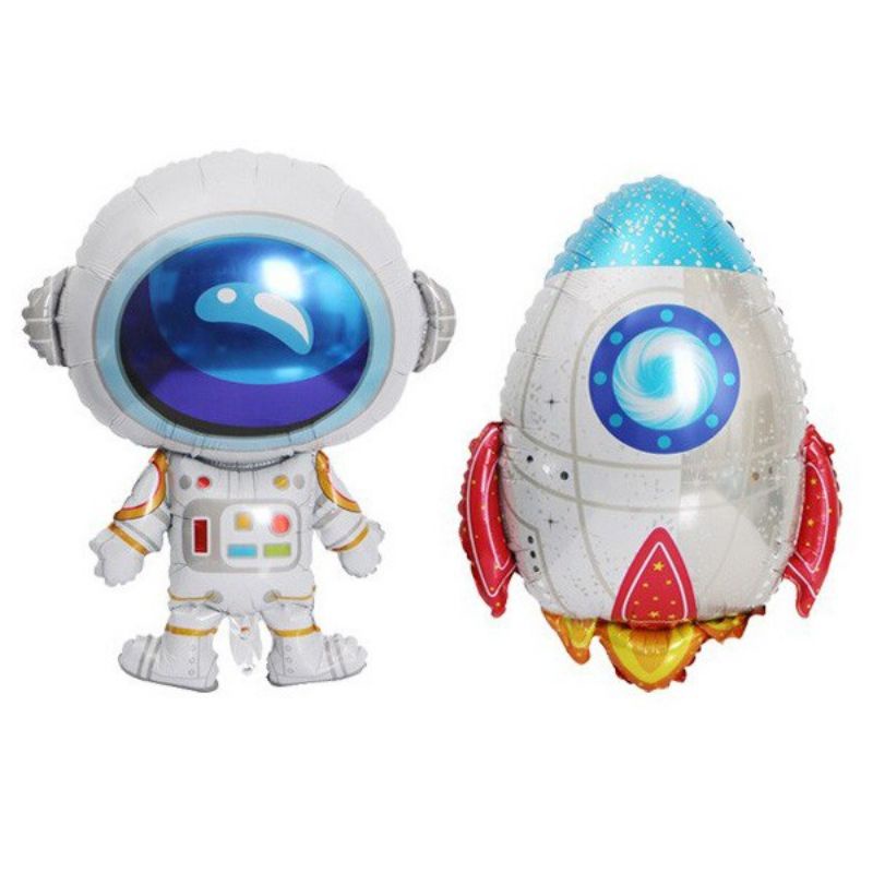 Jual Balon Karakter Astronot Roket Astronout Rocket luar angkasa planet ...