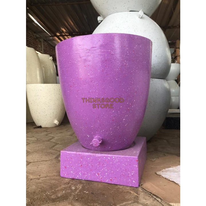 Jual BAK MANDI GENTONG AIR MINIMALIS MODEL TERASO CAPSUL PUTIH TYPE 40 ...
