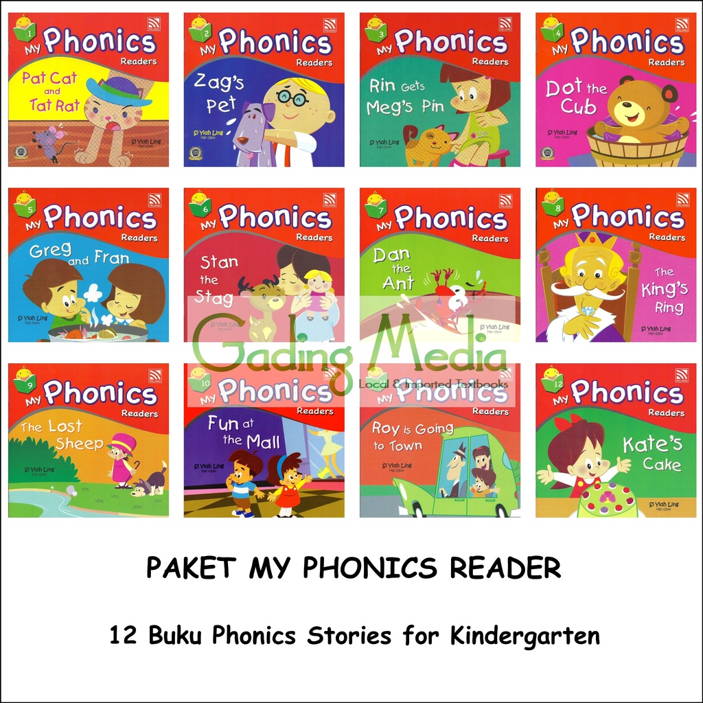 Jual PAKET My Phonics Reader (Phonics Stories) 12 BUKU | Shopee Indonesia