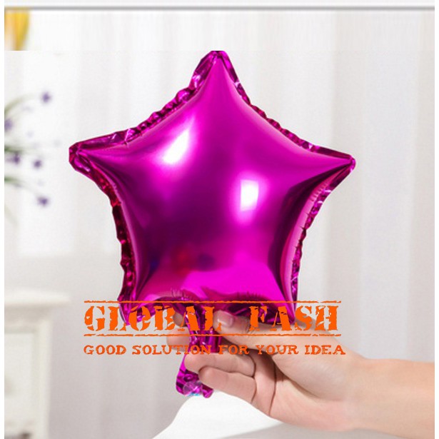 Jual balon foil star pink fanta mini / balon foil bintang mini / balon ...