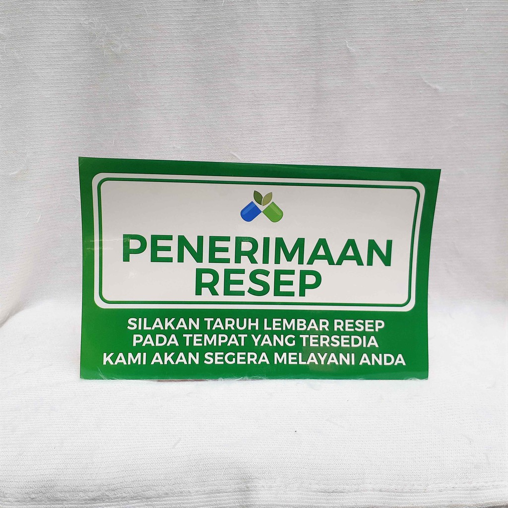 Jual Stiker Penerimaan Resep dan Penyerahan Obat, Stiker Farmasi ...