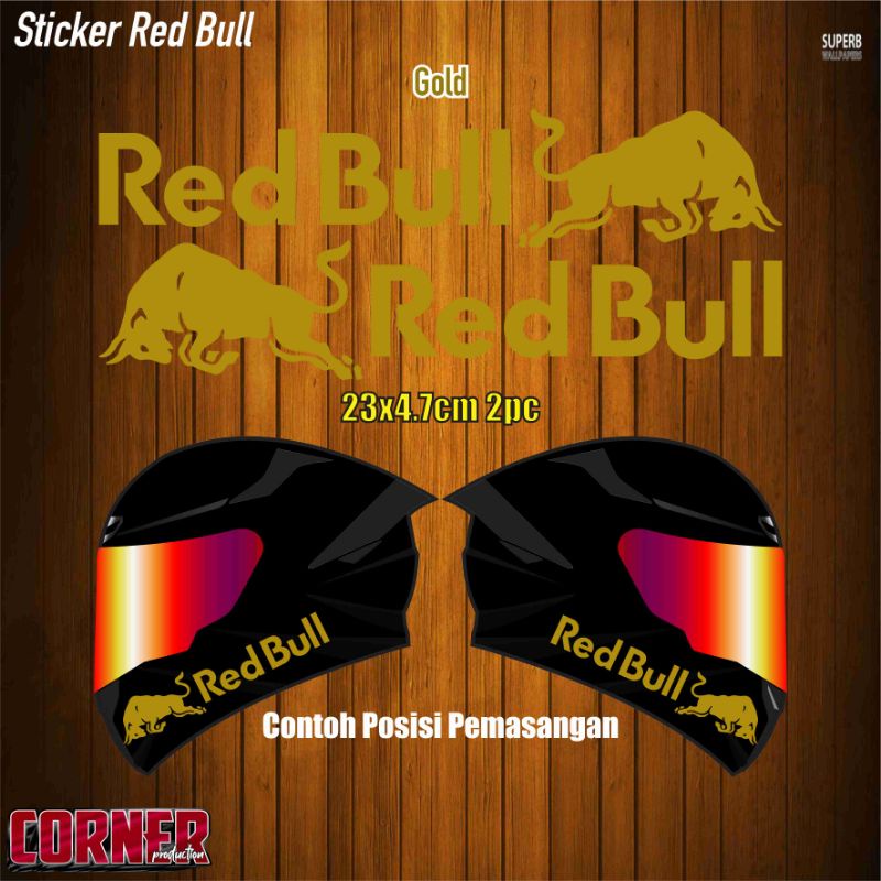 Jual cutting sticker - helm kyt tt course - sticker helm - redbull ...