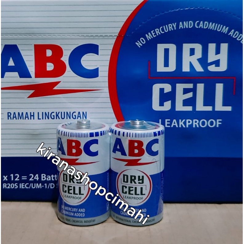 Jual Batre ABC biru besar isi 2 pcs / baterai / battery / batu abc ...