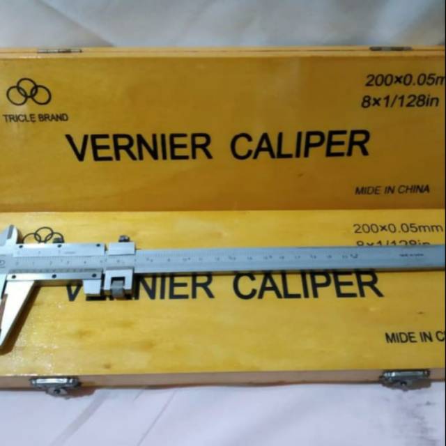 Jual Tricle Brand Vernier Caliper 8 Inch - Sigmat Jangka Sorong Manual | Shopee Indonesia