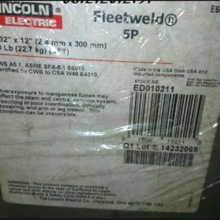 Jual Original Kawat Las LINCOLN USA JETWELD LH 70 AWS A5.1 E7018 Size 2 ...