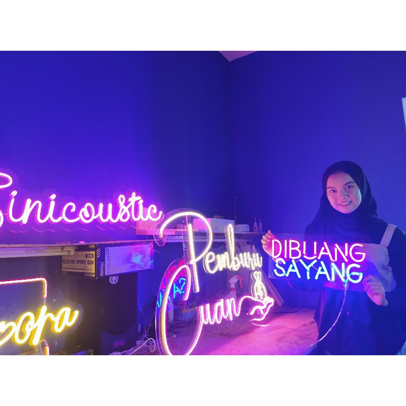 Jual NEON FLEX CUSTOM / NEON SIGN / CUSTOM SIGN / LAMPU DEKORASI ...