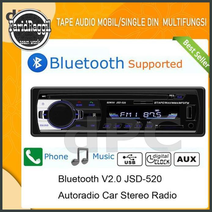 Jual Single Din Audio Tape Mobil LCD Multifungsi Bluetooth USB MP3 FM ...