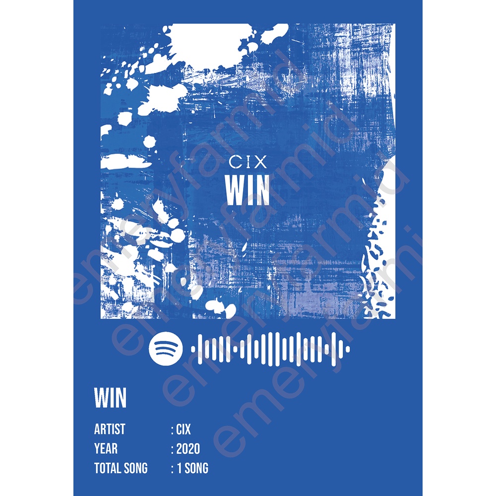 Jual Kpop Spotify Poster A5 - CIX | Shopee Indonesia