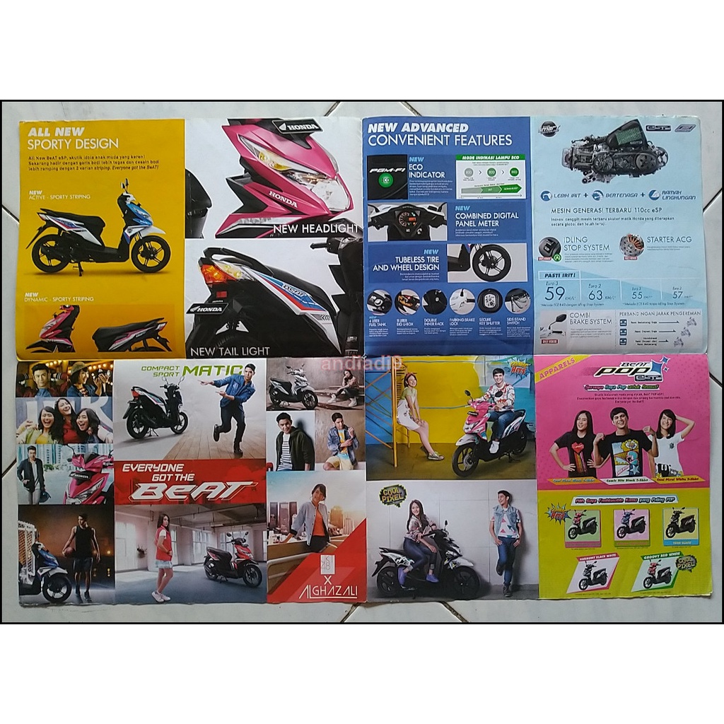 Jual BROSUR BESAR SEPEDA MOTOR HONDA BEAT | Shopee Indonesia