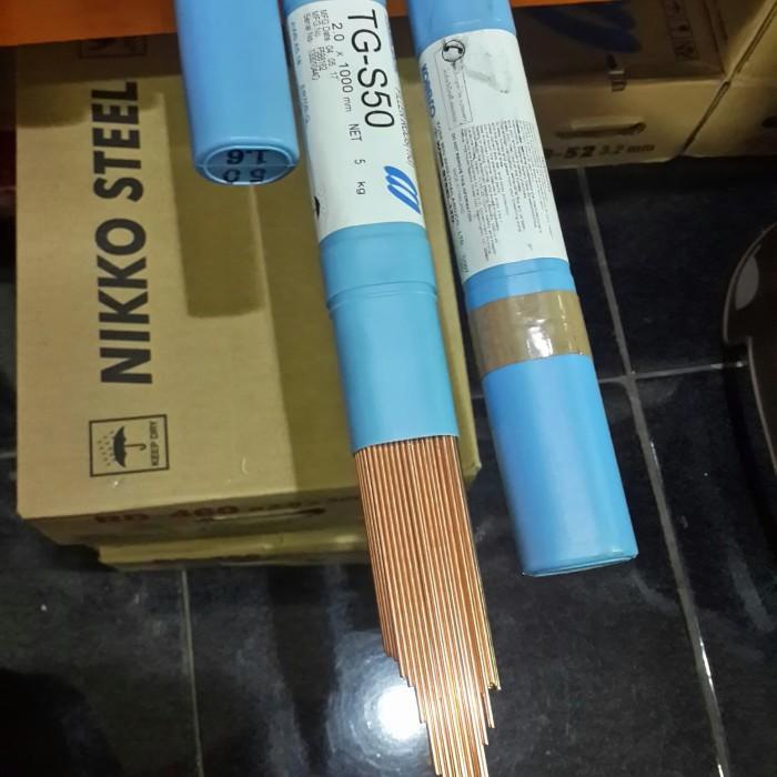Jual Kawat Las Argon Tig Besi Tgs-50 2.0 Mm Per Kg Kobe Familiarc Er 70 | Shopee Indonesia
