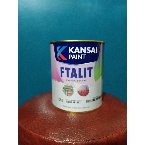 Jual Cat FTALIT Black KF-582 (115-582) Hitam high gloss kemasan 1 kg ...