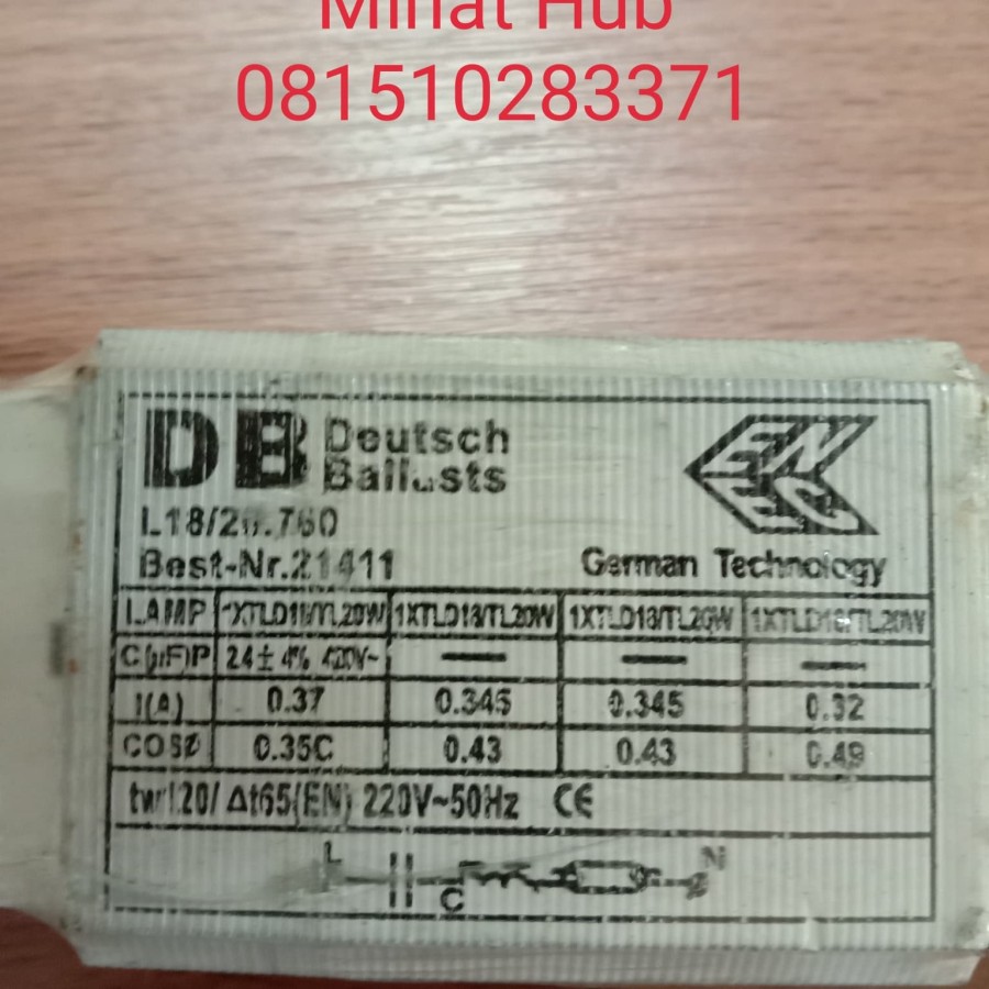 Jual PROMO!!! Ballast Merk DB Deutsch Ballast U/ lampu halogen 18/20 ...
