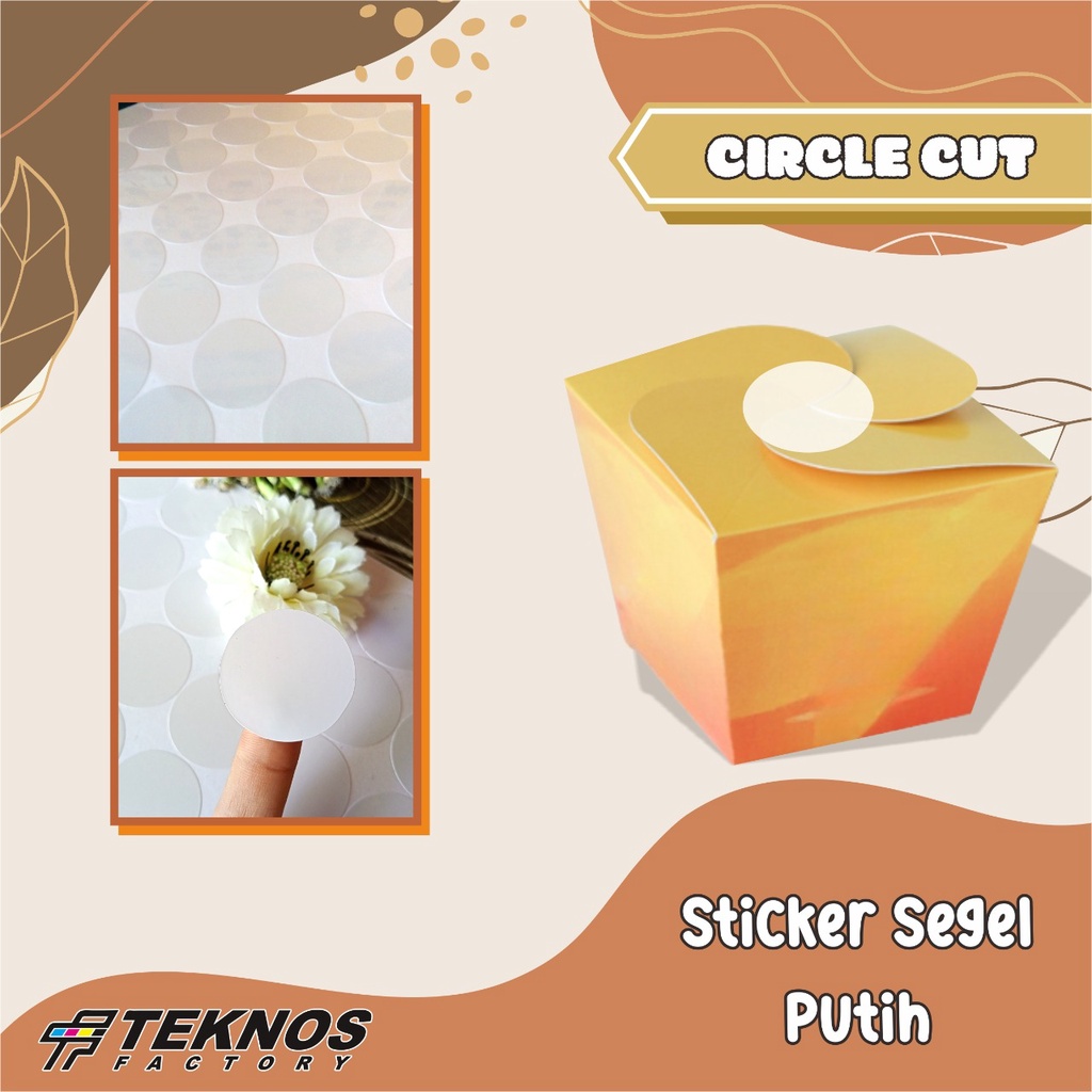 Jual STIKER SEGEL BULAT TRANSPARAN -VINYL PUTIH SECURE PACKAGING ...