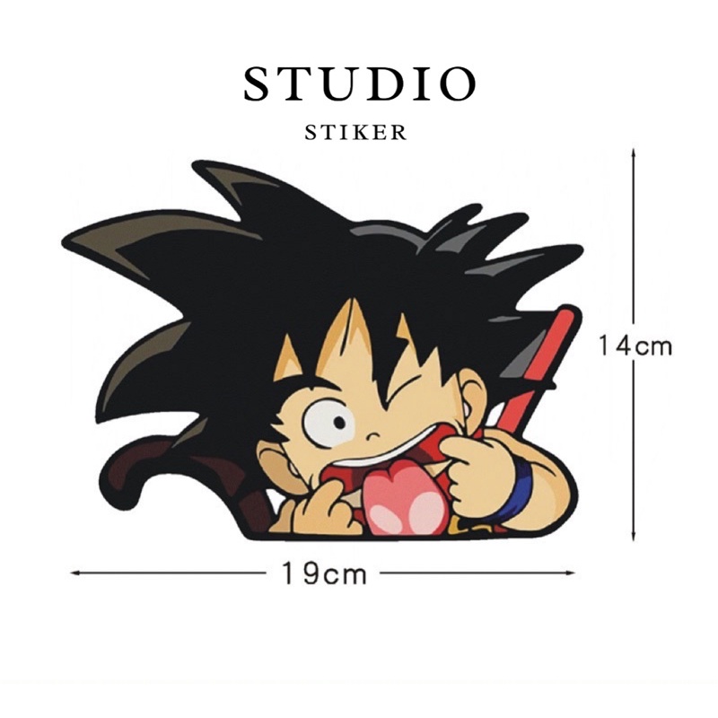 Jual Stikerstudio - Stiker Mobil Motor Dragon Ball Goku / Sticker Car ...