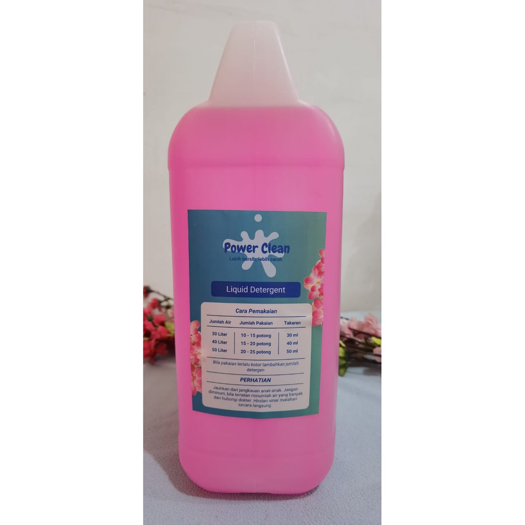 Jual Liquid Detergent POWER CLEAN Deterjen Cair Laundry 5 Liter ...