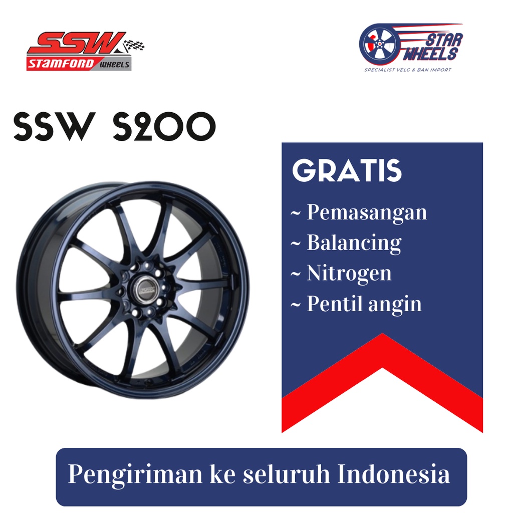 Jual Velg Mobil SSW S200 CE28 R18 x 8,0 Pcd 5x114,3 ET +40, BUDMT | Shopee Indonesia