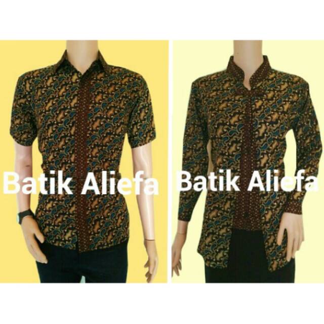 Jual Baju Batik Couple Keong Racun Hijau||Couple Batik Fashion ...