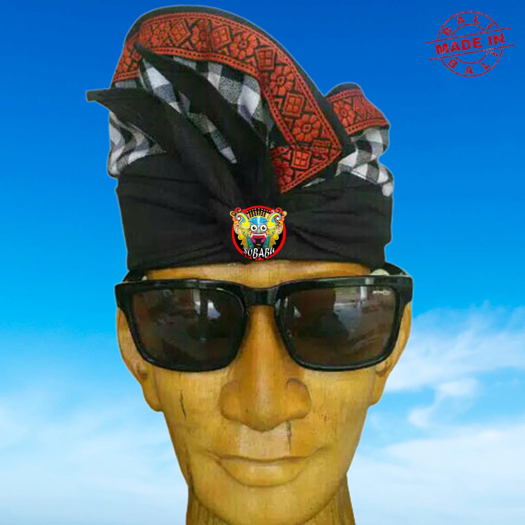 Jual Udeng Bali Hitam Polos Tepi Kotak Ukir Setengah Jadi - Ikat Kepala ...