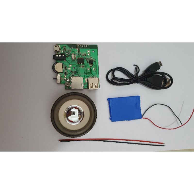 Jual Paket Baru DIY Rakit Speaker modul mp3 Bluetooth Radio Fm Baterai ...