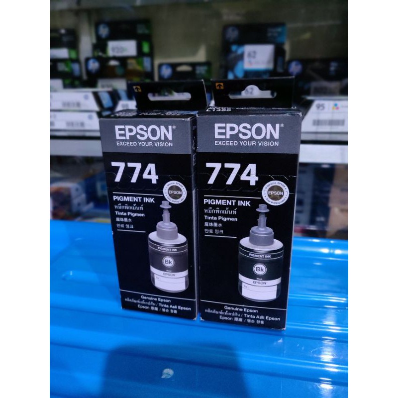 Jual TINTA EPSON 774 BLACK ORIGINAL | Shopee Indonesia