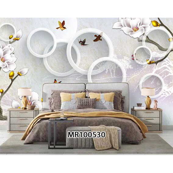 Jual WALLPAPER 3D DINDING PHOTOWALL MURAL MOTIF BUNGA CANTIK VARIAN ...