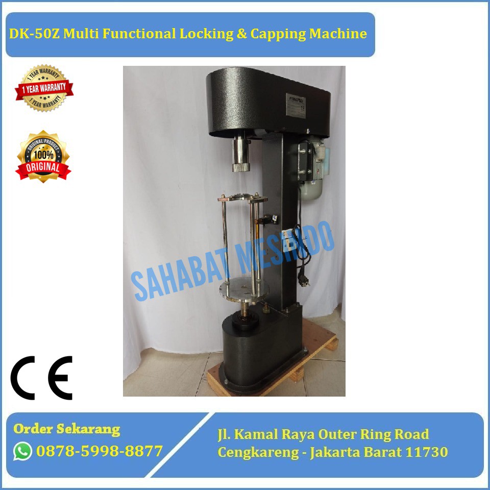 Jual DK-50Z Locking & Capping Machine - Mesin Tutup Botol - Plastik Cap ...