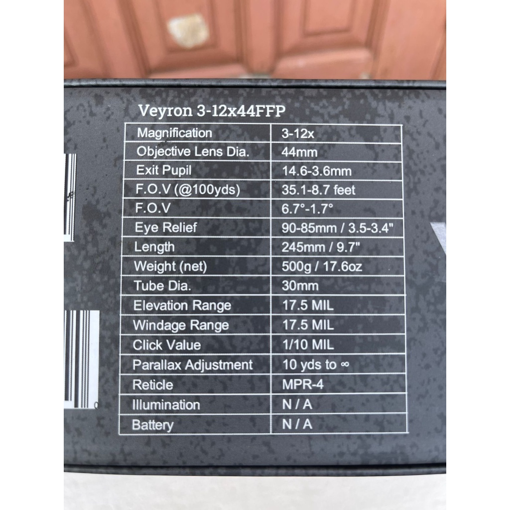 Jual vector compact veyron 3-12x44 FFP murah | Shopee Indonesia