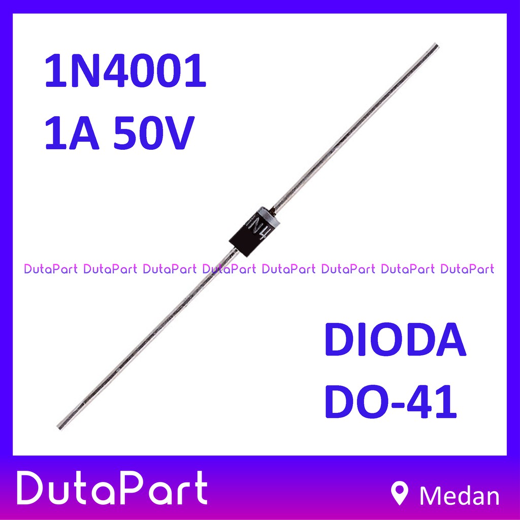 Jual 1N4001 IN4001 1N 4001 IN 4001 1A 50V Dioda Diode Rectifier DO-41 | Shopee Indonesia