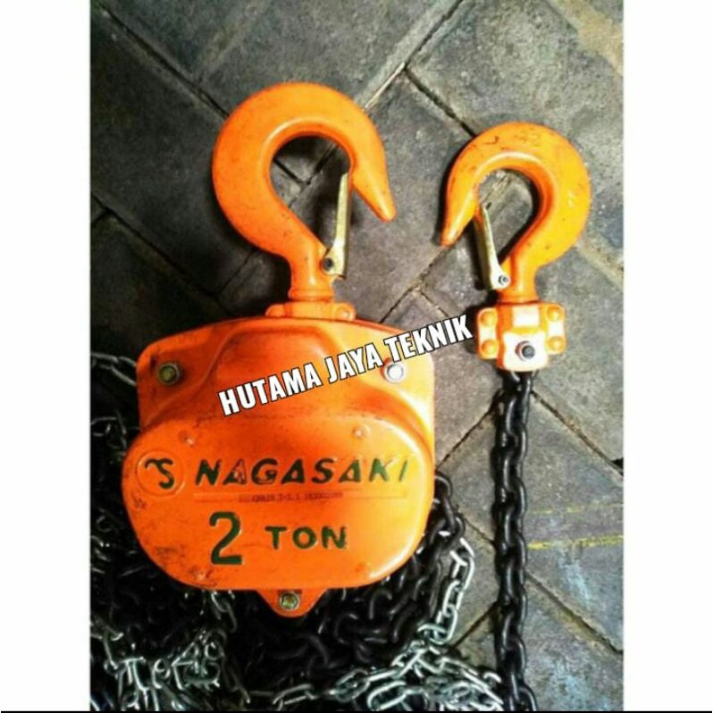 Jual Chain Block Blok Katrol Takel Derek Nagasaki 2 Ton 2T 3 Meter 3M ...