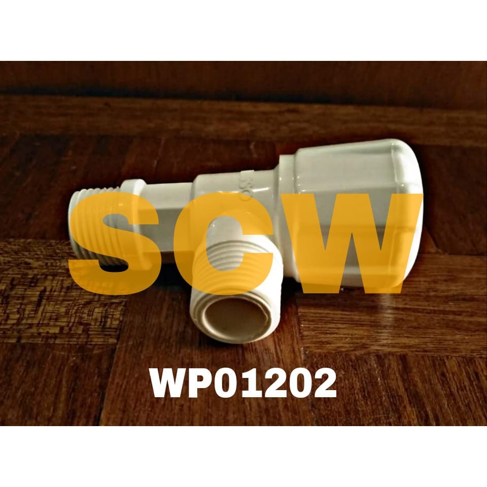 Jual Stop Keran PVC LESSO 1/2" inch WP01202 DN15 Kran Shower/Closet ...