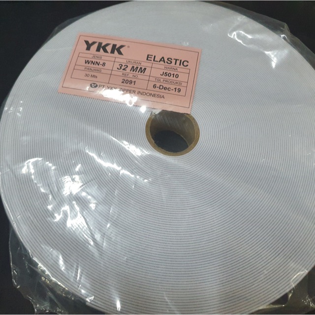 Jual Elastic / elastik celana kolor karet merk YKK WNN-8 panjang ...