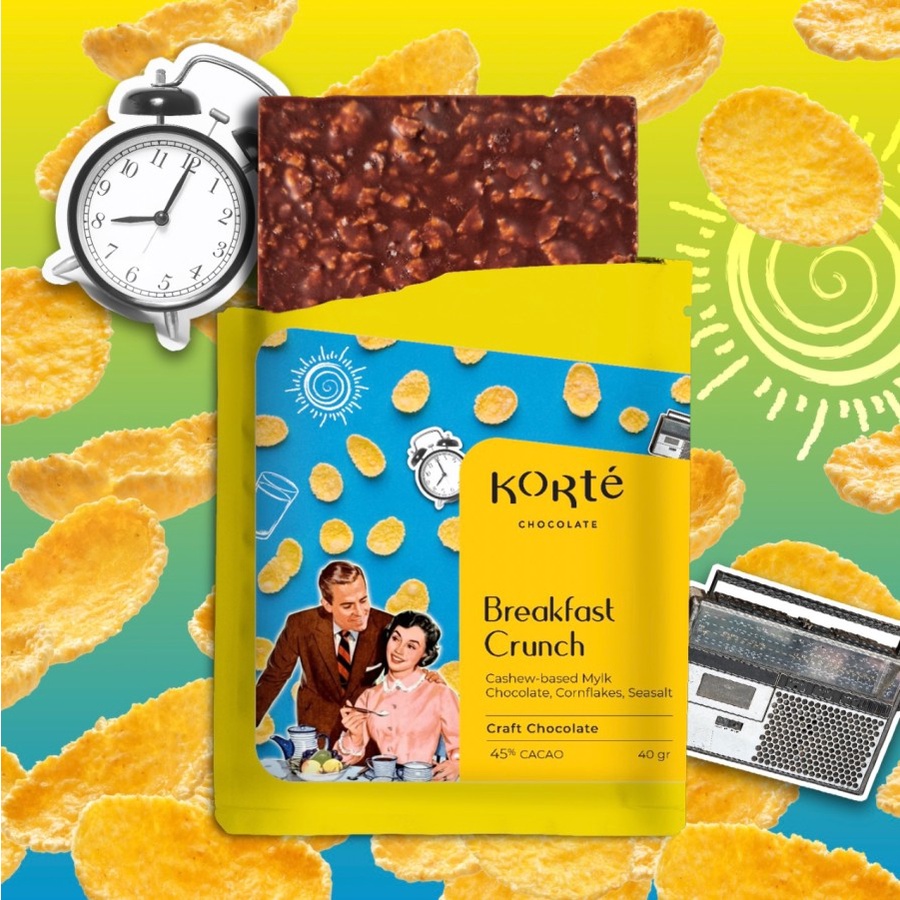 Jual Korte Chocolate - Breakfast Crunch Chocolate Bar | Shopee Indonesia