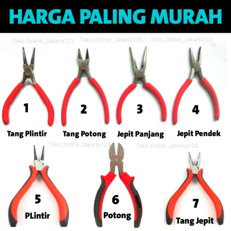 Jual Tang Aksesories 7 Biji Tang Mini Tang Plintir Tang Jepit Tang ...