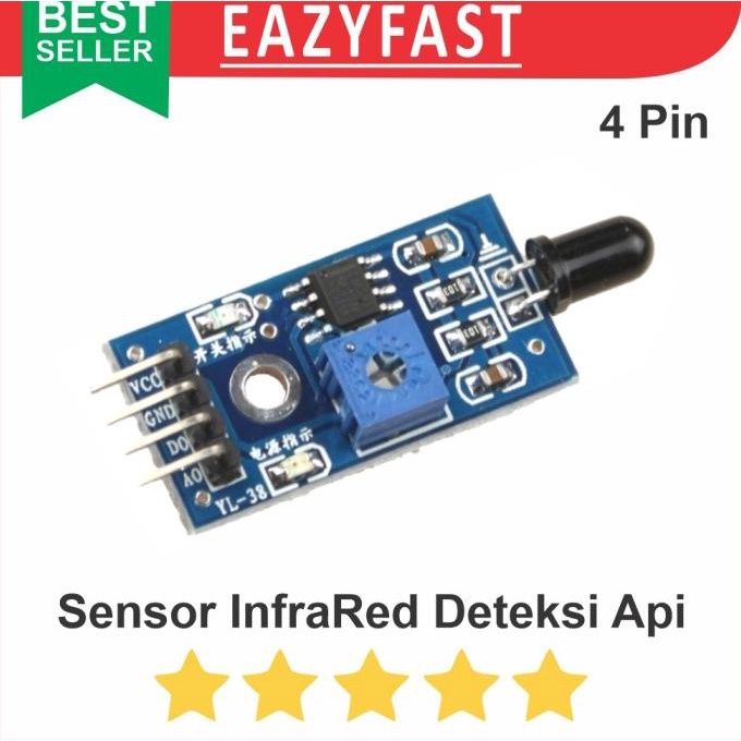 Jual Modul Module Sensor Api Kebakaran Flame Infrared Arduino efst90 ...