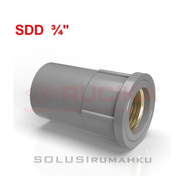 Jual RUCIKA SDD Lapis Kuningan AW 3/4 inch Soket Drat Dalam Metal ...