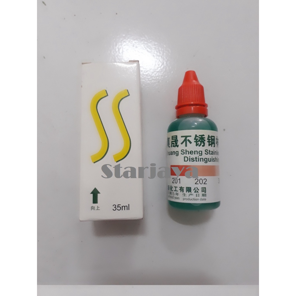 Jual Obat Tes cairan Stainless shuang sheng (uji kadar 201-304 ...