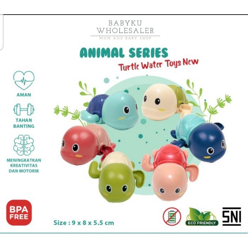 Jual Mainan bayi penyu renang mainan mandi anak/ mainan penyu renang ...