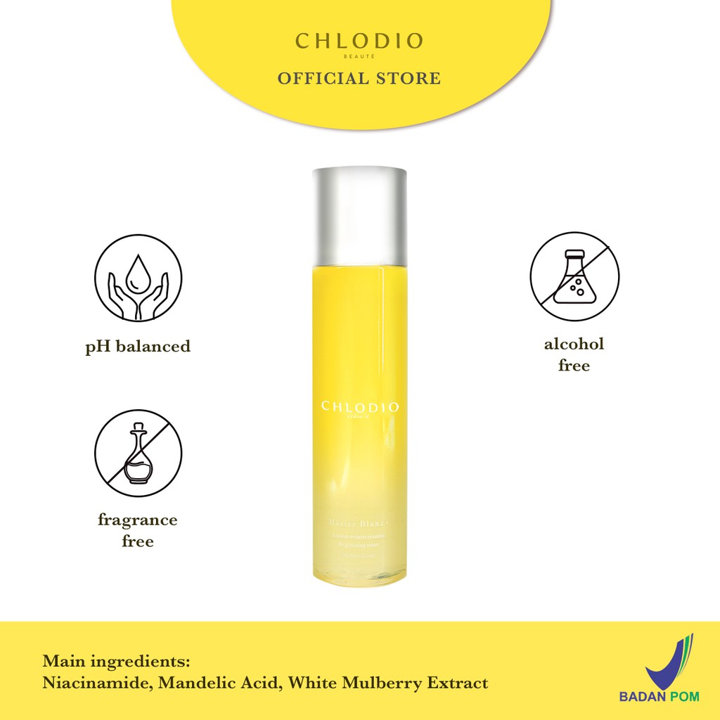 Jual CHLODIO Murier Blanc+ Brightening Toner [150ml] | Shopee Indonesia