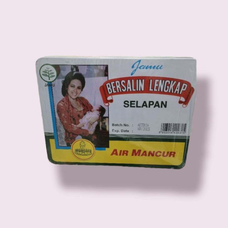 Jual Jamu Bersalin KALENG/BOX Lengkap Selapan Air Mancur 40 hari ...