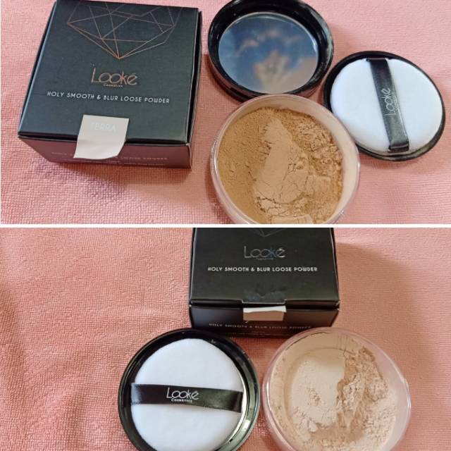 Jual Looke Holy Smooth & Blur Loose Powder Freya & Tera | Shopee Indonesia