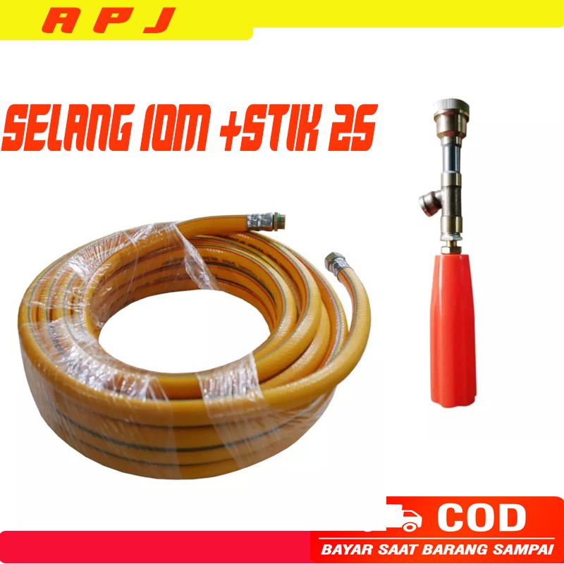 Jual Paket Selang Power Sprayer Sanchin 10 Meter Dan Stick Sanchin Jet Gagang Air Cuci Steam ...