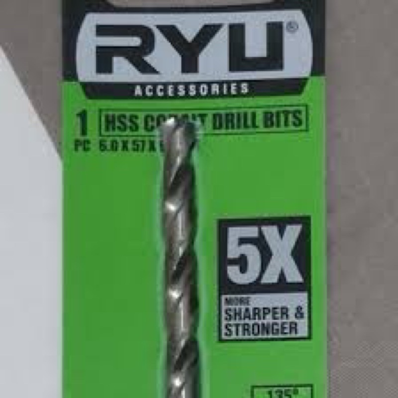 Jual 1pcs Mata Bor Besi HSS 1 - 9mm RYU BY TEKIRO - Mata Bor Besi RYU ...